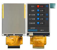 China Sunlight Readable 2.8 Inch IPS TFT LCD Screen with Resistive Touchscreen 240x320 Dots for sale