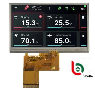 China 4.3 Inch IPS TFT LCD Display with 480x272 Pixel Resolution and All Viewing Angles for sale