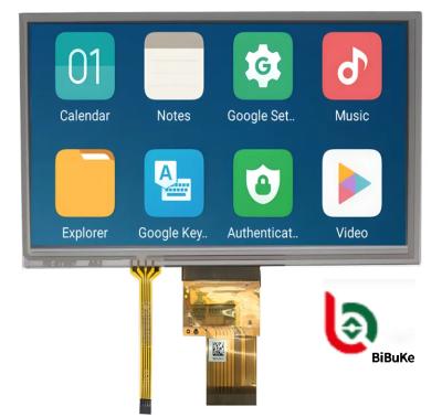 China 9 Inch TFT LCD Display 800x480 Resistive Touch Screen RGB Interface 400cd/m2 for Industrial HMI for sale