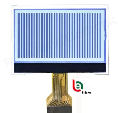 China Custom 128x64 FSTN Graphic COG LCD Display 53.80x28.80mm 30-pin FPC for sale