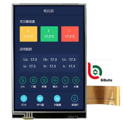 China 3.5-Inch TFT LCD Display with 320x480 RGB Resolution and ILI9488 MCU Interface for sale