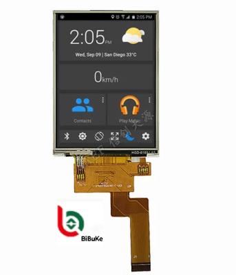 China 2.4 Inch 240x320 Resolution IPS TFT LCD Display with RTP Touch and MCU Interface for sale