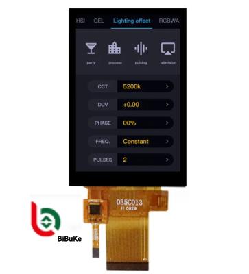 China 3.5 Inch MCU Interface TFT LCD Display with Capacitive Touch Screen and ILI9488 Driver for sale