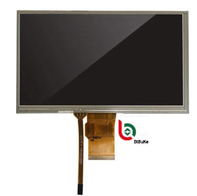 China 7 Inch 800x480 Resolution RGB 24 Bit Interface TFT LCD Display with Resistive Touch Screen for sale