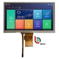 China 7 Inch 800x480 Resolution RGB 24 Bit Interface TFT LCD Display with Resistive Touch Screen for sale