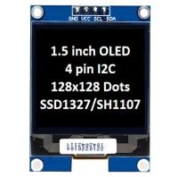 China 1.5 Inch 128x128 OLED Display Module I2C Interface 4 Pins All Viewing Angles for sale