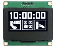 China 1.54 Inch Graphic OLED Display with 128x64 Dots Resolution and I2C Interface for sale