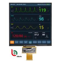 China 7.6-Inch 800x800 Resolution MIPI Interface IPS Square TFT LCD Display with 1000 Nits Brightness for sale