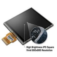 China 7.6 Inch 1000 cd/m² High Brightness IPS Square TFT LCD Display 800x800 MIPI Interface for sale