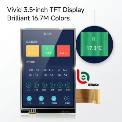 China 3.5 Inch 320x480 ILI9488 MCU 16-Bit Parallel TFT LCD Display Module 16.7M Colors for sale