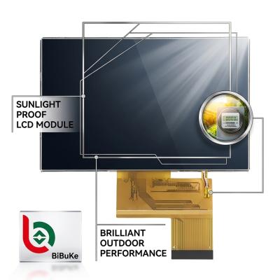 China 4.3 Inch 1000nits High Brightness TFT LCD Module 480x272 RGB Interface for Outdoor Industrial Display for sale