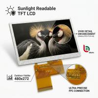 China 4.3 Inch 1000nits High Brightness TFT LCD Module 480x272 RGB Interface for Outdoor Industrial Display for sale