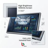 China 15.6 Inch 1500nits FHD Industrial LCD Screen LVDS Interface Sunlight Readable Display Wide Temperature for sale