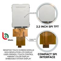 China 2.2 Inch SPI TFT LCD Display Screen Module With Resistive Touch Screen for sale