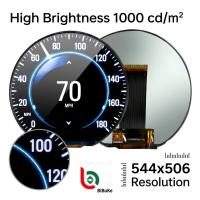 China 3.6 Inch 544x506 High Brightness 1000 cd/m² Round IPS TFT LCD Display Module for sale