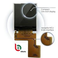 China 1.44 Inch 128x128 Resolution TFT LCD Display with MCU 8bits Interface for Industrial and Smart Devices for sale