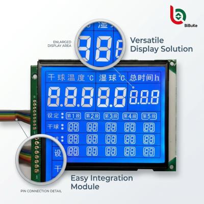 China 8x2 Character Monochrome LCD Display 3.3V TN/STN Panel with 40.0mm × 29.5mm Compact Size for sale