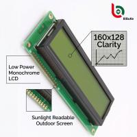 China Transflective Monochrome LCD Display 160x128 Dot Matrix Screen with T6963C Controller and 5V Power Input for sale