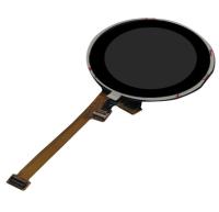 China 1.3 Inch 240x240 Resolution Circular IPS TFT LCD Screen with SPI Interface and PCAP Capacitive Touch for sale