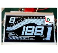 China VATN Alphanumeric Segment LCD Display for Speedometer Odometer Meter with High Contrast, Wide Temperature Range, and Customizable Backlight for sale