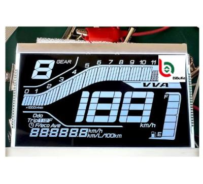 China VATN Alphanumeric Segment LCD Display for Speedometer Odometer Meter with High Contrast, Wide Temperature Range, and Customizable Backlight for sale