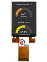 China 2.8 Inch 480x640 RGB Interface IPS TFT LCD Display Module with 260 cd/m2 Luminance for sale