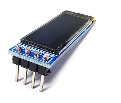 China 0.91 Inch 128x32 Resolution 4 Pins SSD1306 OLED Display Module with I2C Interface for sale