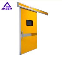 China 1500*2130mm Hospital Swing Door Galvanized Steel Electric Clean Room Sliding Doors for sale