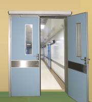 China Hygienic HPL Pharmaceutical Clean Room Door , Operating Room Doors Encircle Frame for sale