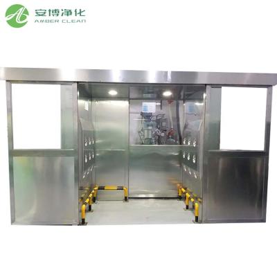 China AMBER SUS201 Automatic Sliding Door Air Shower Customizable Size for sale