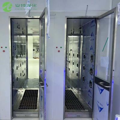 China AMBER ISO Standard Stainless Steel Person Air Shower Clean Room for sale