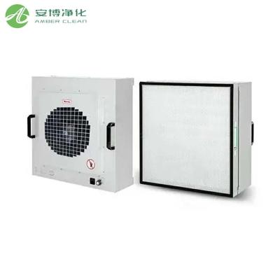 China Cold Plate Paint Low Power Energy Saving AC HEPA Fan Filter Unit H14 Filter for sale