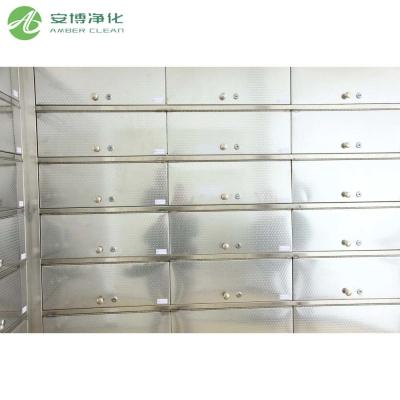 China AMBER Operating Room Storage Stainless Steel Shoe Cabinet for Hospital for sale