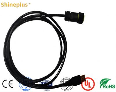 China Male Industrial Wire Harness Anti Interference 300V High Voltage USB Aviation Connector for sale