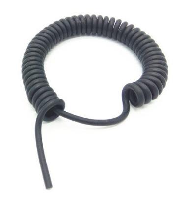 China NOUL 4C 0.5mm2 Industrial Spring Cable Bare Copper Stranded PP Insulation TPU Jacket 300V for sale