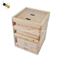 China 20mm Wooden Beehive Box Single Walled National Bee Hive for sale