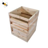 China 20mm Wooden Beehive Box Single Walled National Bee Hive for sale