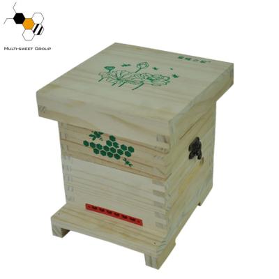 China Pinus Sylvestris Beekeeping Box 18*18*20cm Bee Hive for sale