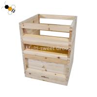 China 20mm Wooden Beehive Box Single Walled National Bee Hive for sale