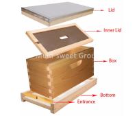 China Nuc Beehive 14.5kg Beekeeping Wooden House 5 Frame Nuc Box for sale
