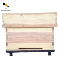 China Bee Farm Pre Assembled Metal Roof Single Level Bee Hive Brood Box for sale