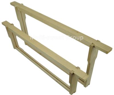China 270g Natural Uncoated Pine Wood British Beehive Frame for sale