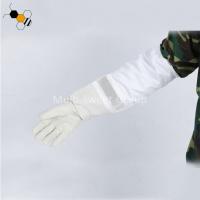 China Sting Proof Ventilate L XL XXL Sheepskin Beekeeper Gloves for sale