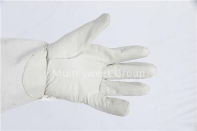 China Bee Farm Soft Leather Beekeeping Gloves Beekeeping Protective Clothing for sale
