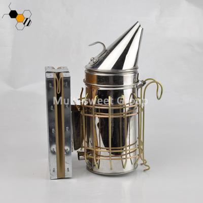 China 10cm Barrel Diameter Leatheroid SS Bee Hive Smoker for sale