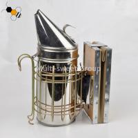 China 10cm Barrel Diameter Leatheroid SS Bee Hive Smoker for sale