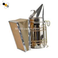 China 10cm Barrel Diameter Leatheroid SS Bee Hive Smoker for sale