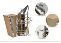 China 19.3*10cm Barrel Galvanized Leatheroid Electric Bee Smoker for sale