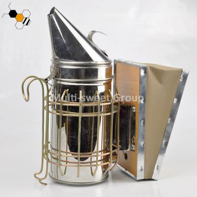 China 19.3*10cm Barrel Galvanized Leatheroid Electric Bee Smoker for sale