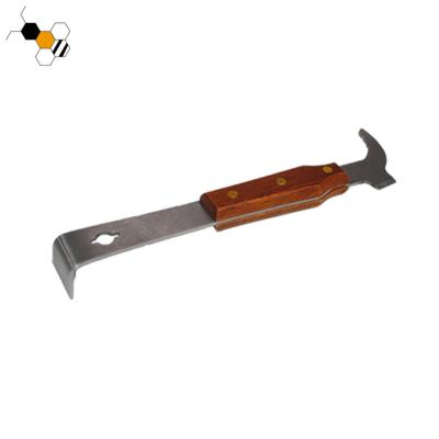 China Wooden Handle Forged Iron 35.8cm Chisel Hive Tool for sale